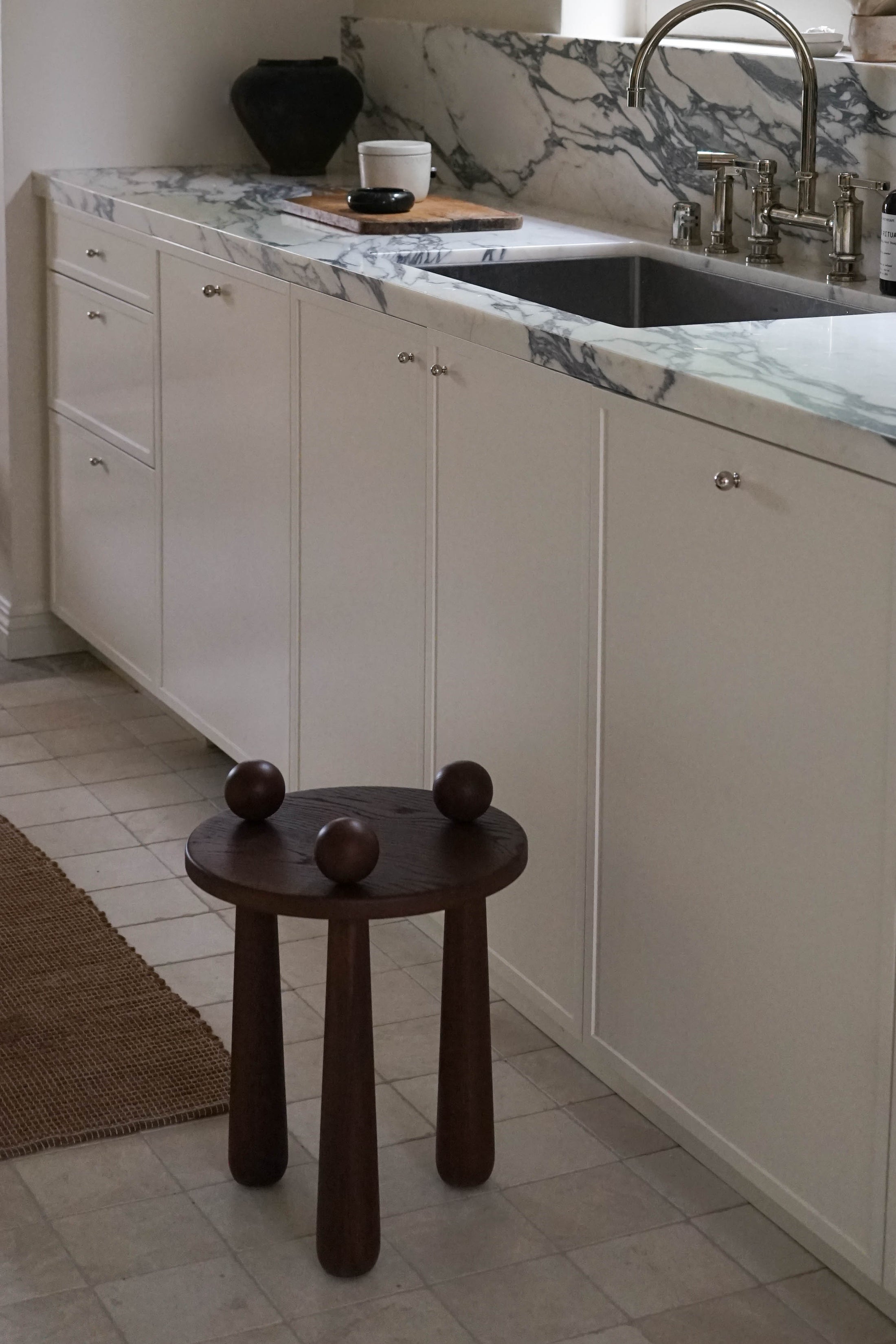 DOTT STOOL - EBONY – TASE GALLERY